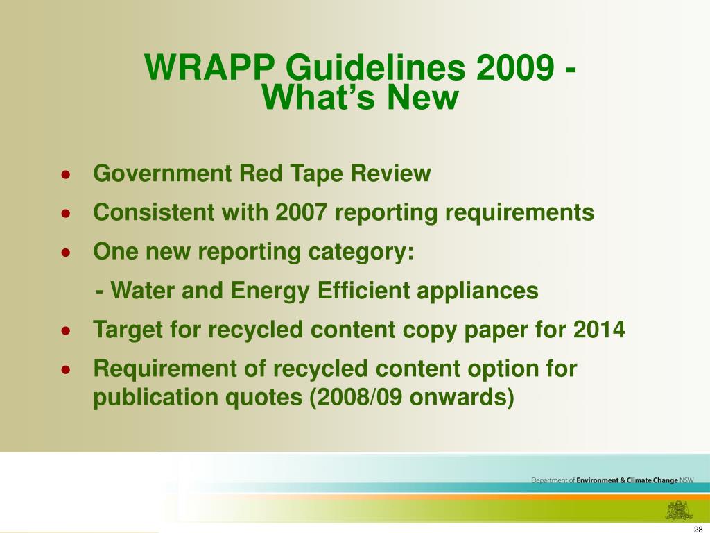 PPT - NSW Government Sustainability Policy Waste Reduction & Purchasing ...