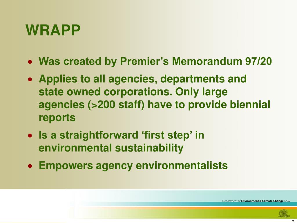 PPT - NSW Government Sustainability Policy Waste Reduction & Purchasing ...