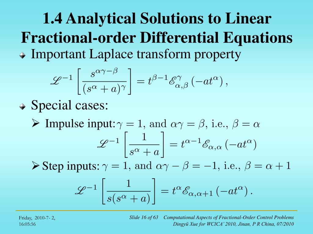Fractional Differential Equations Fractional Differential Equations
