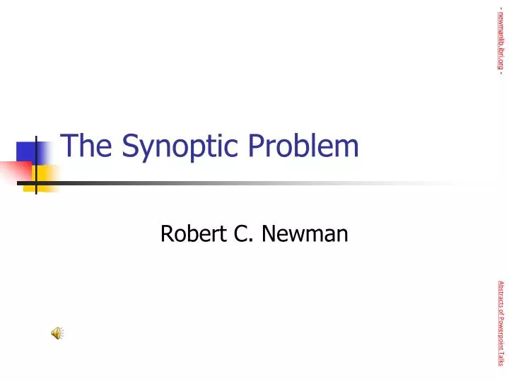 PPT - The Synoptic Problem PowerPoint Presentation, free download - ID:341466