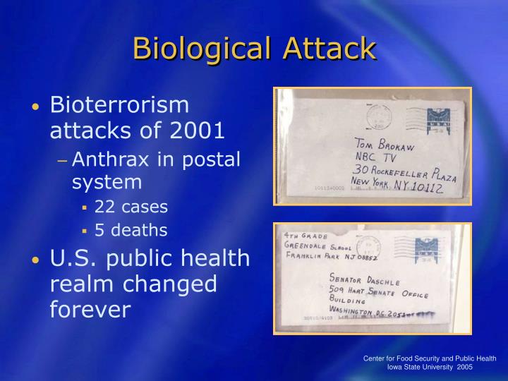 PPT - Bioterrorism Awareness: Protection of Human and Animal Health ...