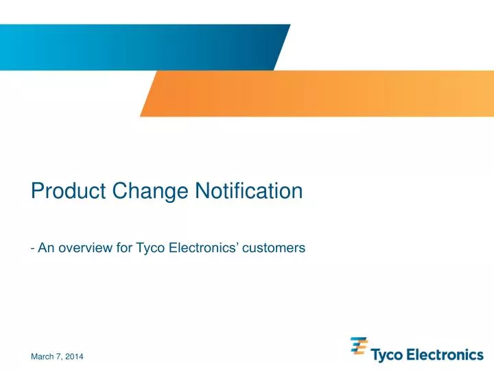 PPT - Product Change Notification PowerPoint Presentation, free ...