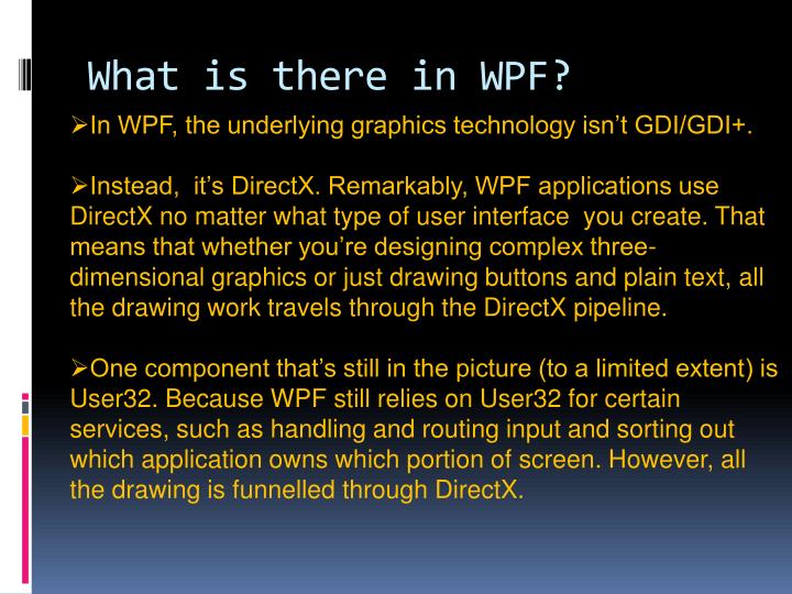 PPT - WPF – Windows Presentation Foundation PowerPoint Presentation ...