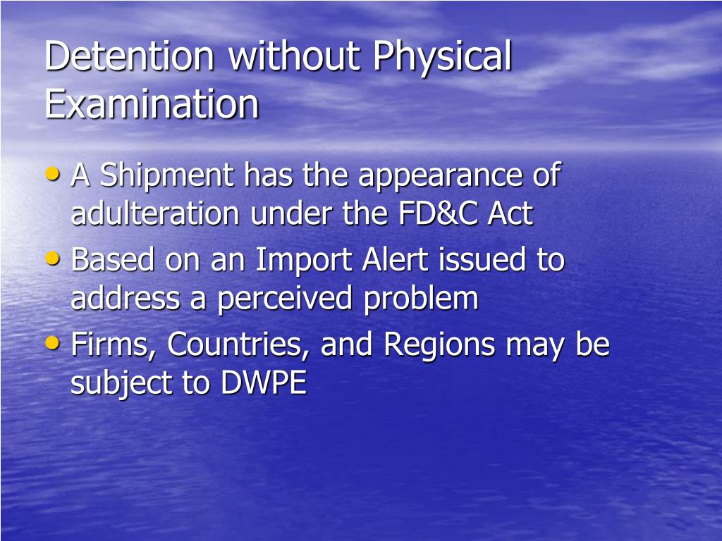 PPT - Exporting Seafood to the USA Steven Wilson Chief Quality Officer ...