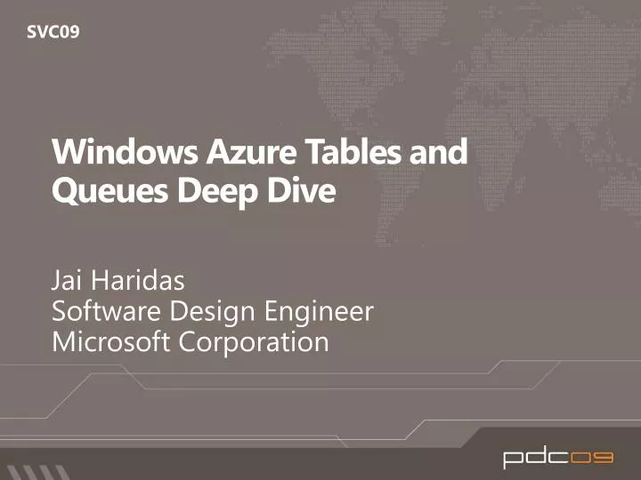 PPT - Windows Azure Tables and Queues Deep Dive PowerPoint Presentation ...
