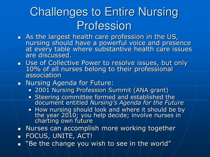 PPT - Chapter 16: Nursing’s Future Challenges PowerPoint Presentation ...