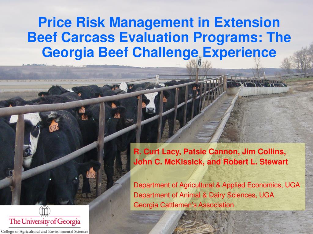 Ppt Price Risk Management In Extension Beef Carcass Evaluation