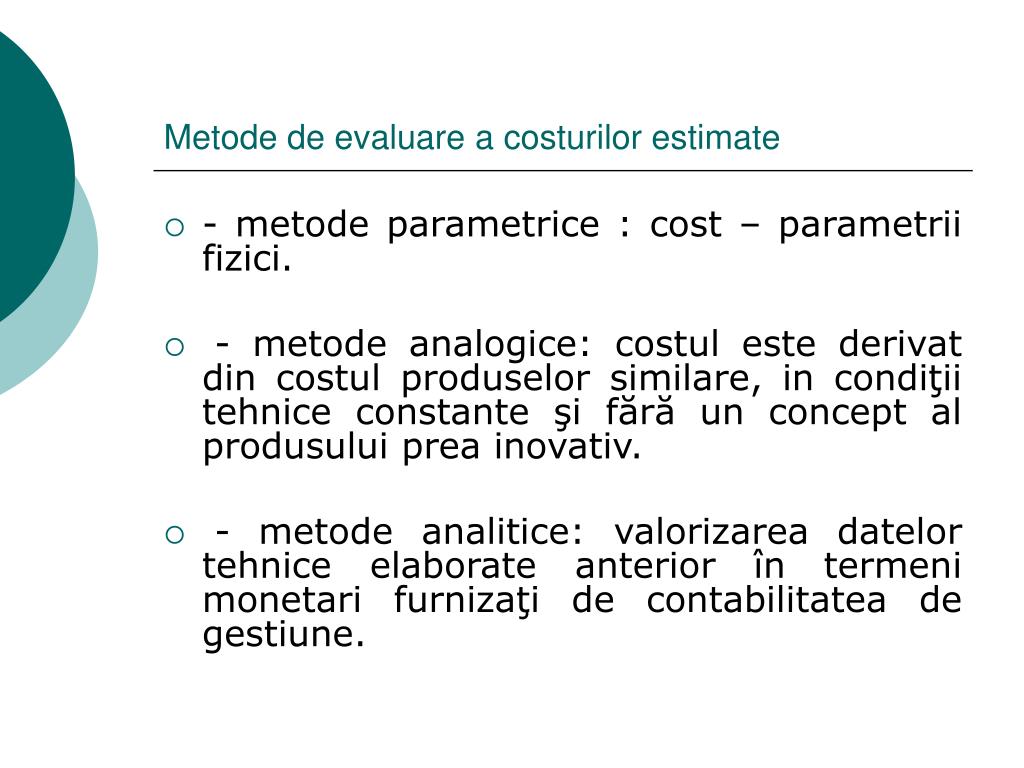 PPT - modele de control de gestiune adaptate schimbarilor sociale si ...