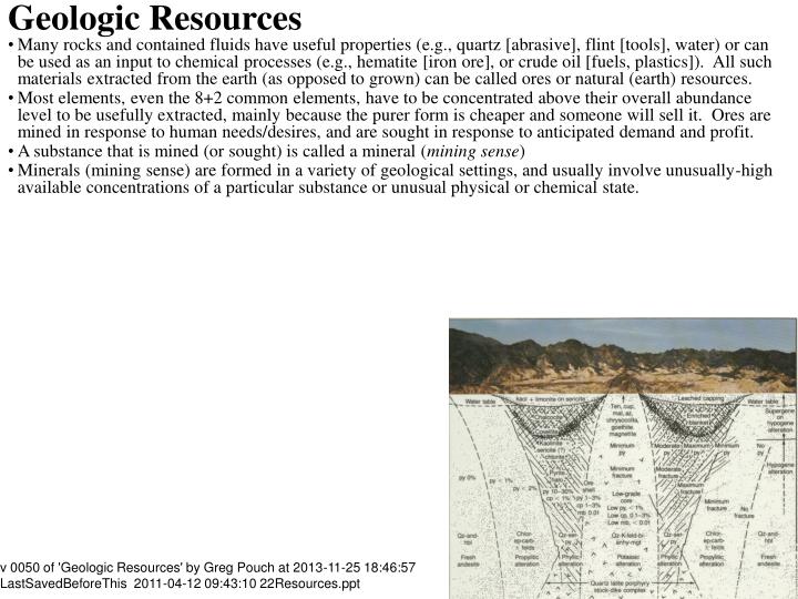 PPT - Geologic Resources PowerPoint Presentation, free download - ID:344705