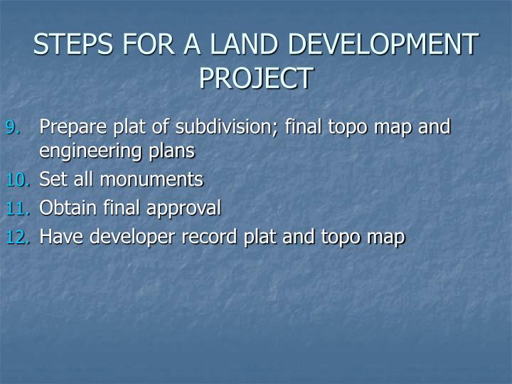 PPT - LAND DEVELOPMENT PowerPoint Presentation - ID:344921