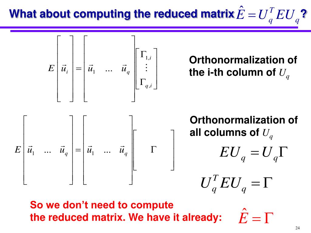 Ppt Introduction To Model Order Reduction Ii2 The Projection Framework Methods Powerpoint