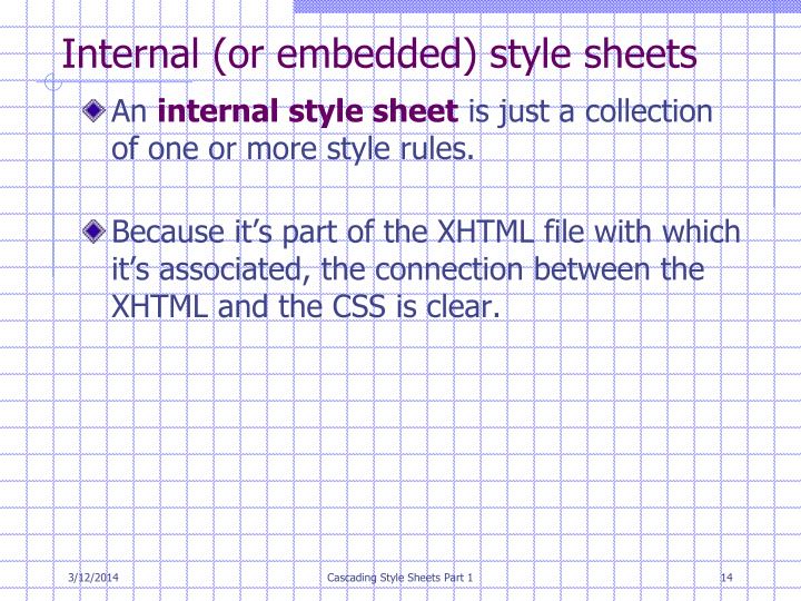 Embedded Style Sheet