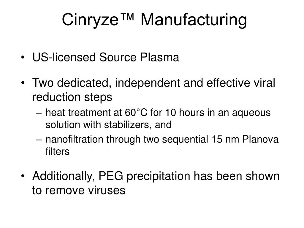 PPT - C1 Esterase Inhibitor (Human) (Cinryze™) Lev Pharmaceuticals, Inc ...