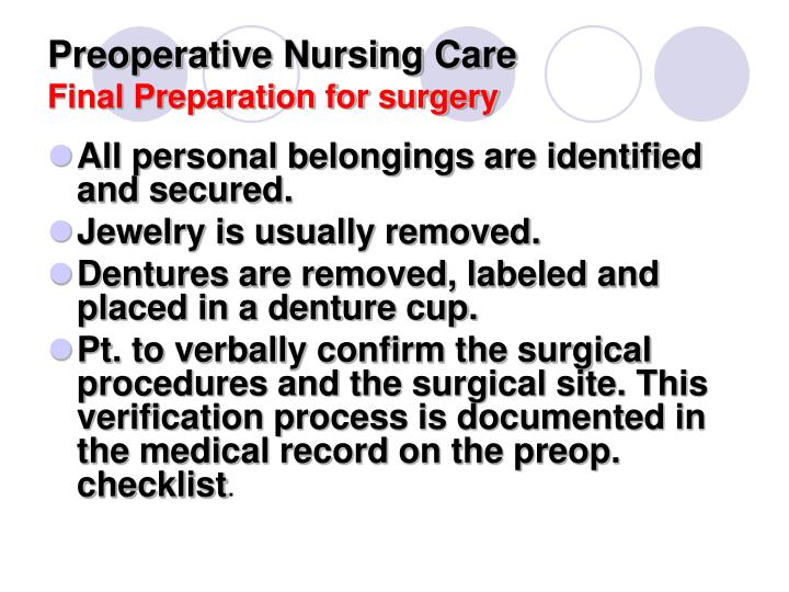PPT - Perioperative Nursing Definition of Surgery PowerPoint ...