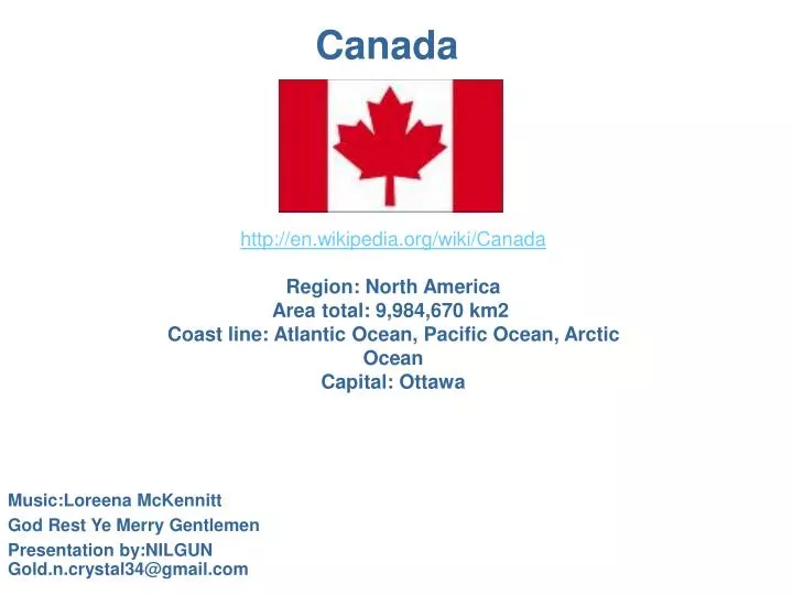 PPT - Canada PowerPoint Presentation, free download - ID:347276