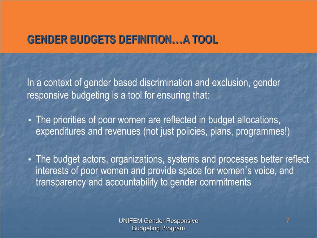 Ppt Gender Responsive Budgeting Lessons So Far Powerpoint