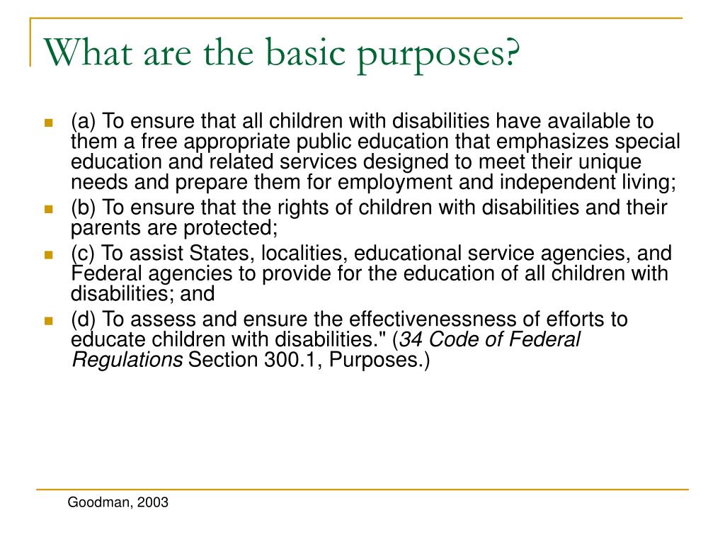 PPT - Legal Rights of Exceptional Children Students PowerPoint ...