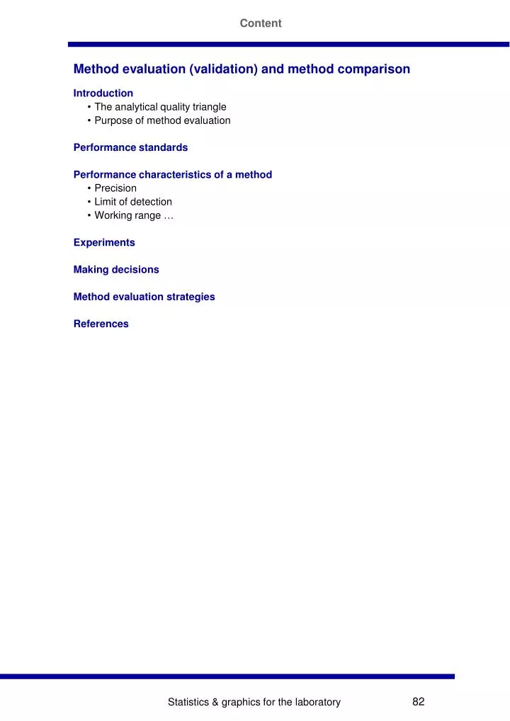PPT - Method evaluation (validation) and method comparison PowerPoint ...