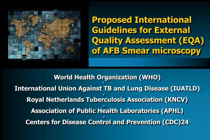 PPT - World Health Organization (WHO) International Union Against TB ...