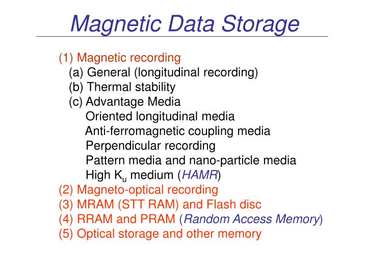 PPT - Magnetic Data Storage PowerPoint Presentation, free download - ID ...