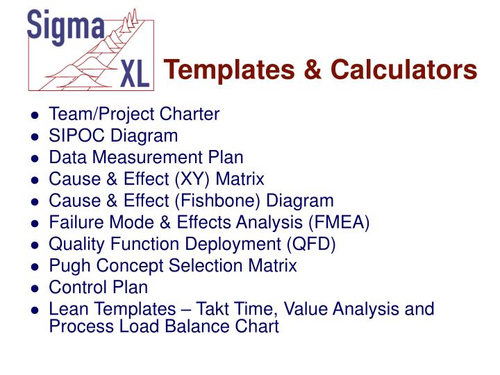 PPT - Introducing SigmaXL ® Version 5.3 PowerPoint Presentation - ID:350741