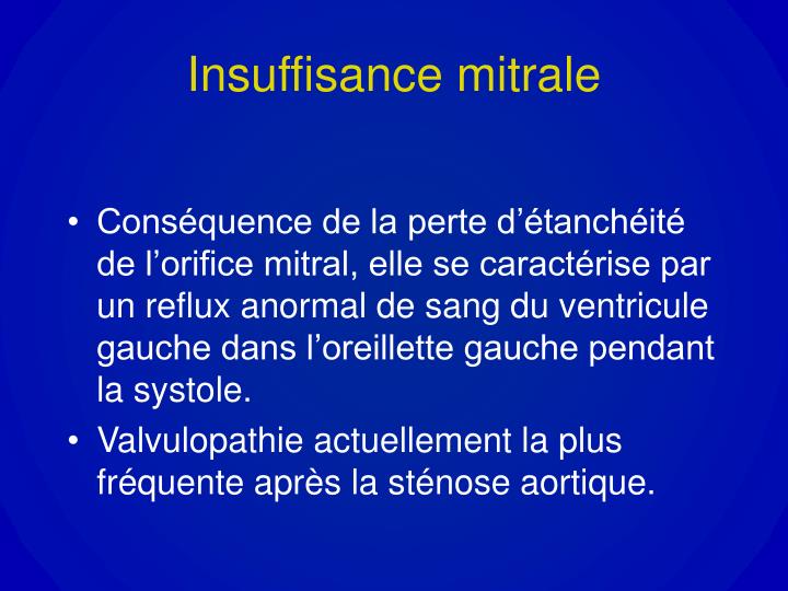 PPT - INSUFFISANCE CARDIAQUE ET VALVULOPATHIES PowerPoint Presentation ...