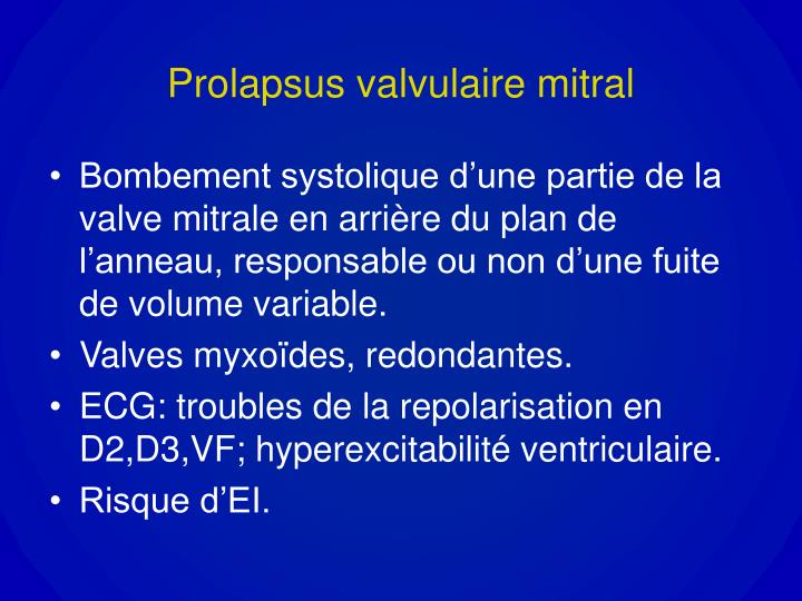 PPT - INSUFFISANCE CARDIAQUE ET VALVULOPATHIES PowerPoint Presentation ...
