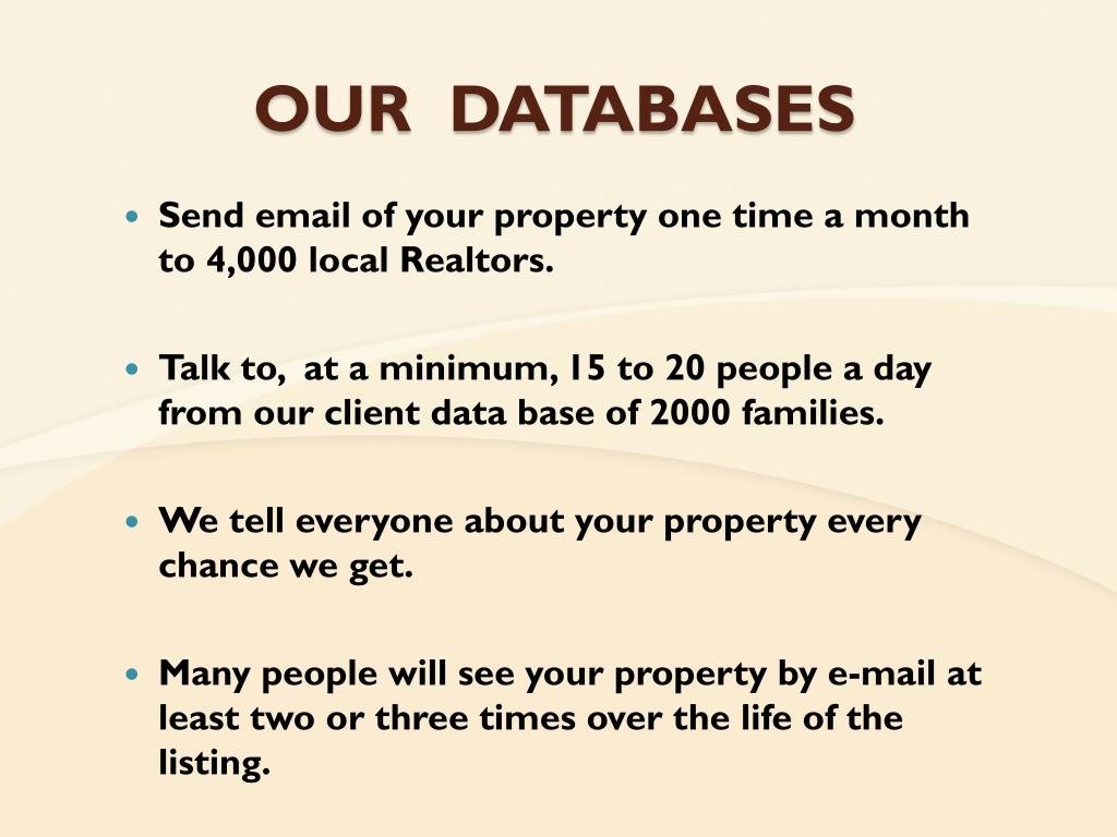 PPT - Did You Know Approximately 50% of all Houses Listed in the ...