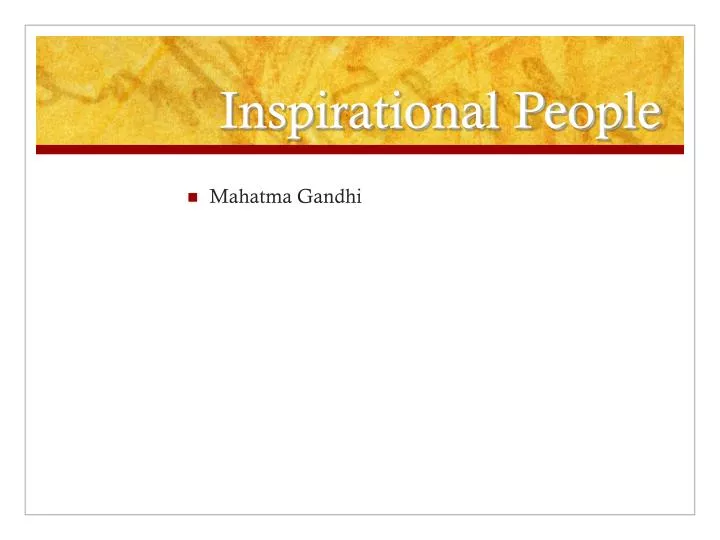 PPT - Inspirational People PowerPoint Presentation, free download - ID ...