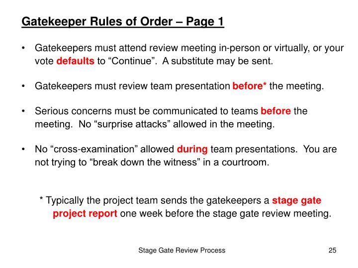 PPT - Stage Gate Review Process PowerPoint Presentation - ID:351790