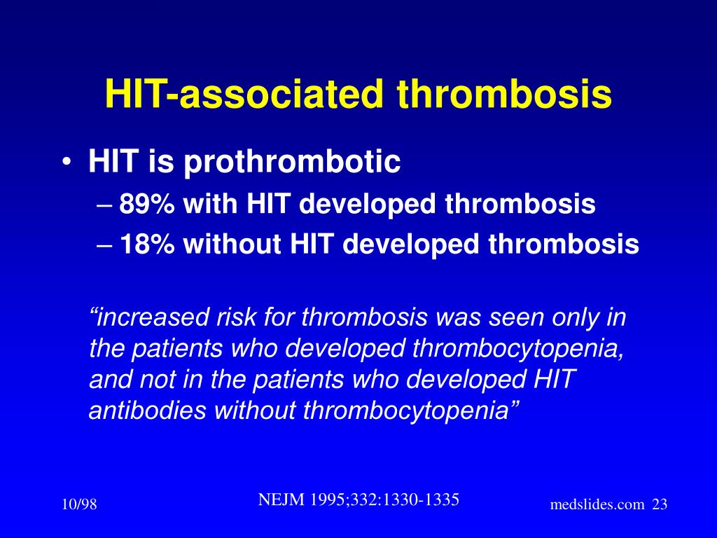 PPT - Heparin-Induced Thrombocytopenia PowerPoint Presentation, free ...