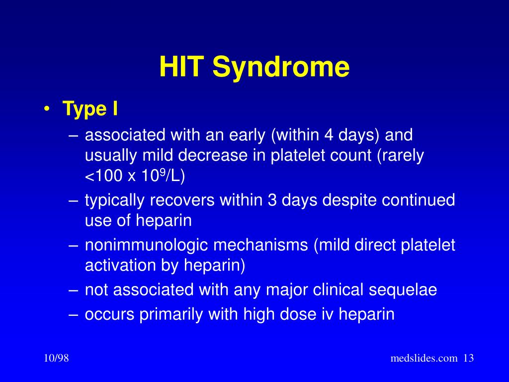 PPT - Heparin-Induced Thrombocytopenia PowerPoint Presentation - ID:352104