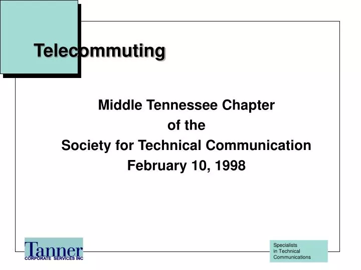 PPT - Telecommuting PowerPoint Presentation, free download - ID:352170