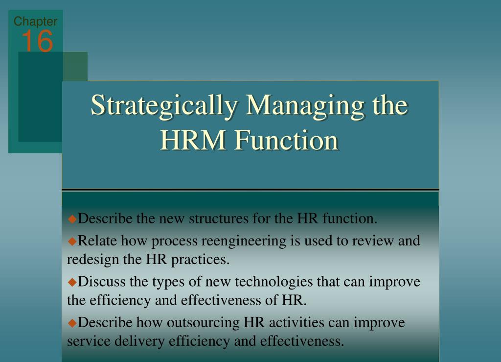 PPT - Strategically Managing the HRM Function PowerPoint Presentation ... PPT - Strategically Managing the HRM Function PowerPoint Presentation ...