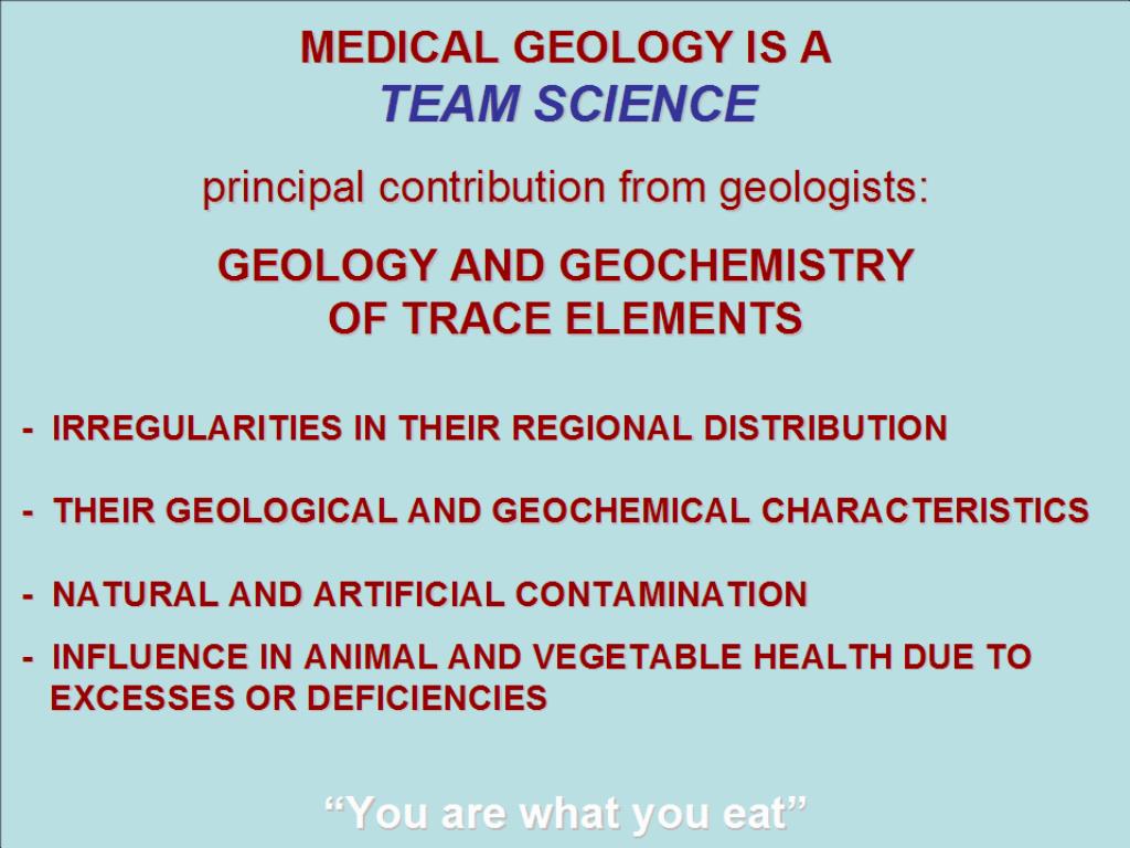 PPT - MEDICAL GEOLOGY (Geomedicine ) AN INTRODUCTION, WITH BRAZILIAN ...