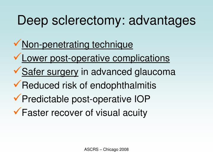PPT - Clinical study of open angle glaucoma surgery treatment trough ...