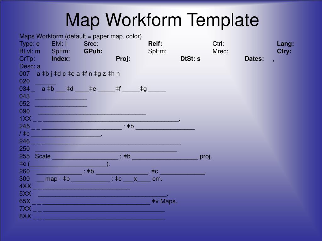 PPT - Introduction to Map Cataloging PowerPoint Presentation, free ...