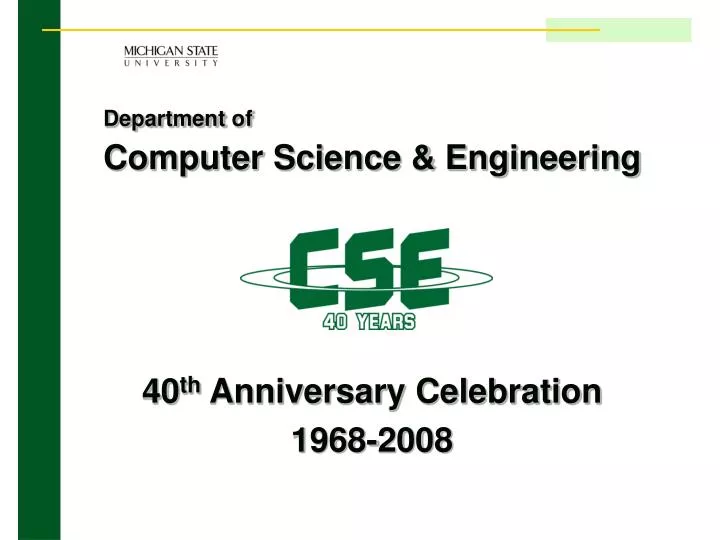 PPT - Department of Computer Science & Engineering PowerPoint ...