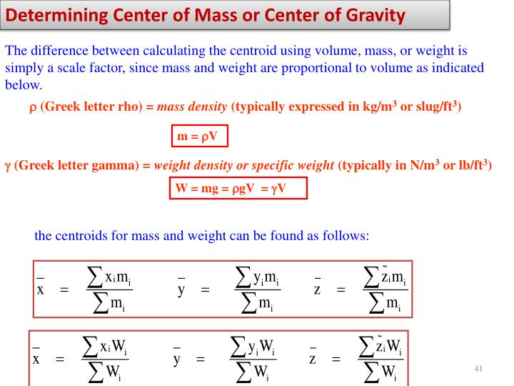 PPT - Center of Gravity, Center of Mass, and Centroid of a Body ...