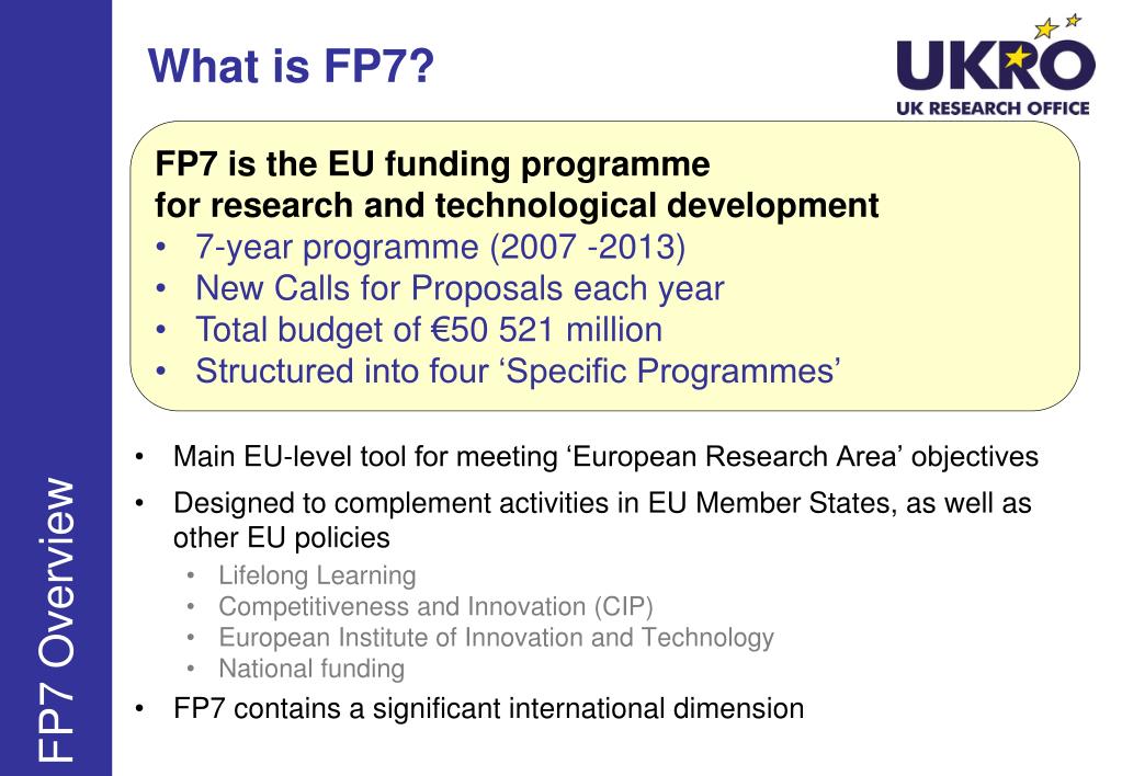 PPT - Framework Programme 7 Goldsmiths, University of London 14 ...