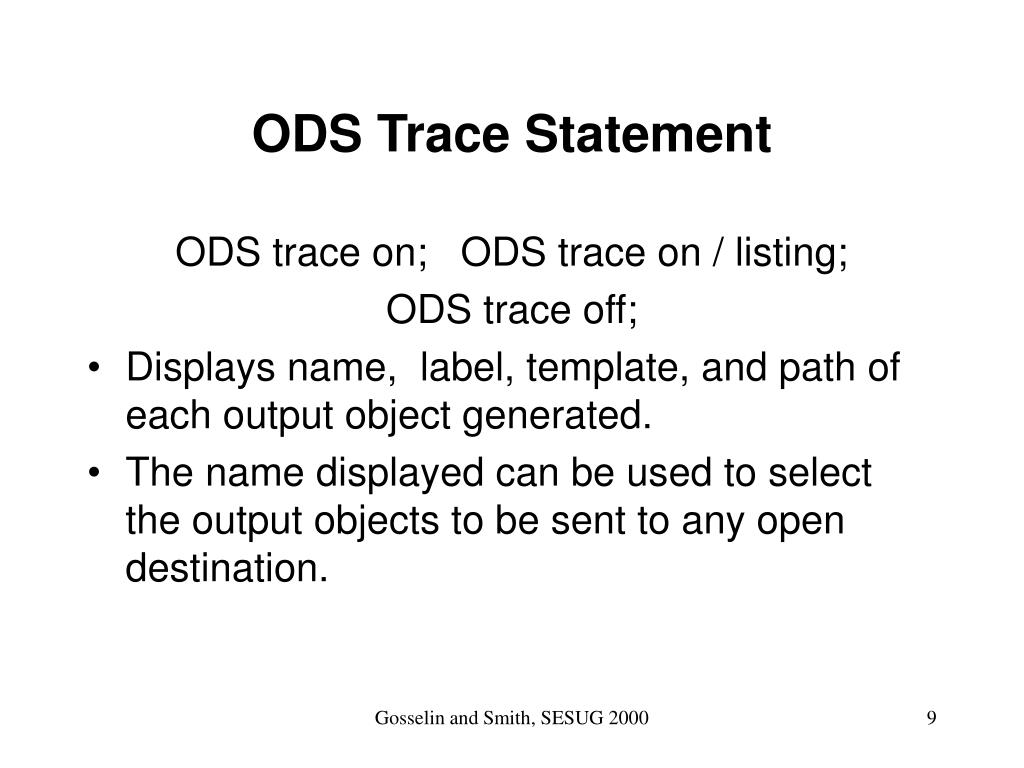 Ppt Customize Your Sas® Output With The Template Procedure A Beginning Tutorial Powerpoint