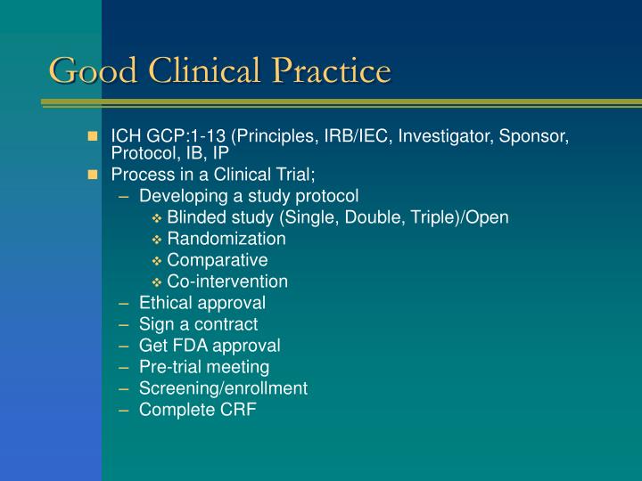 PPT - STANDARD COURSE IN CLINICAL TRIAL PowerPoint Presentation - ID:356916