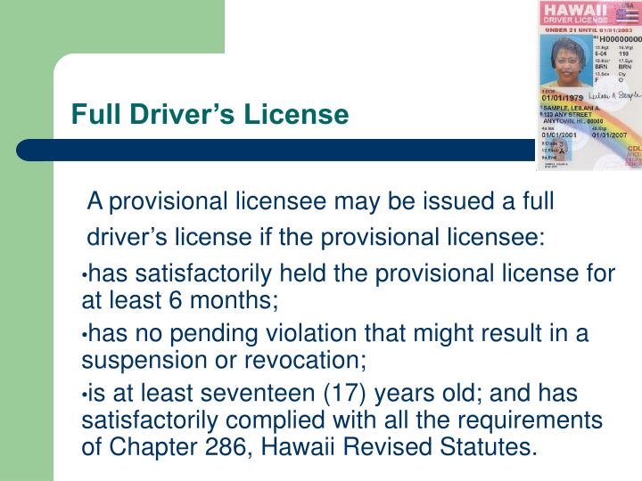 PPT - Hawaii’s Graduated Licensing Program PowerPoint Presentation - ID ...