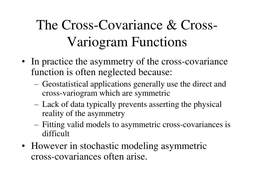 Ppt Properties Of Covariance And Variogram Functions Powerpoint