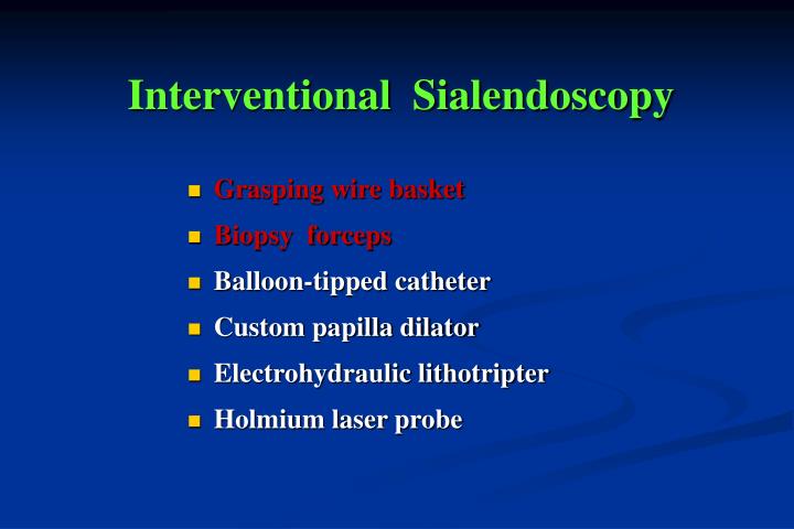 PPT - Chronic Obstructive Sialadenitis & Sialendoscopy PowerPoint ...