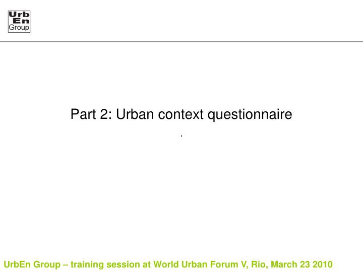 PPT - How to “green” large-scale urban design projects Training session ...