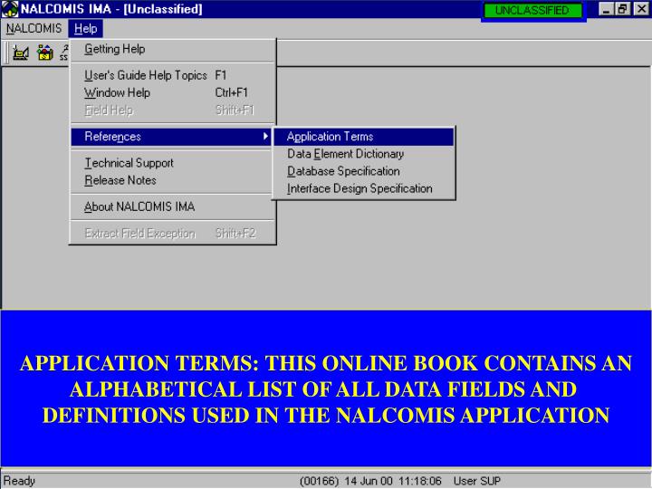 PPT - INTRODUCTION TO NALCOMIS OIMA PowerPoint Presentation - ID:358768