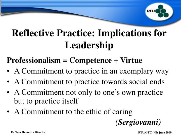PPT - Reflective Practice: Implications for Leadership PowerPoint ...