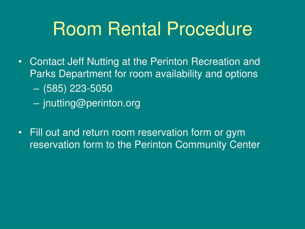 PPT - Perinton Community Center Room and Gym Rentals PowerPoint ...