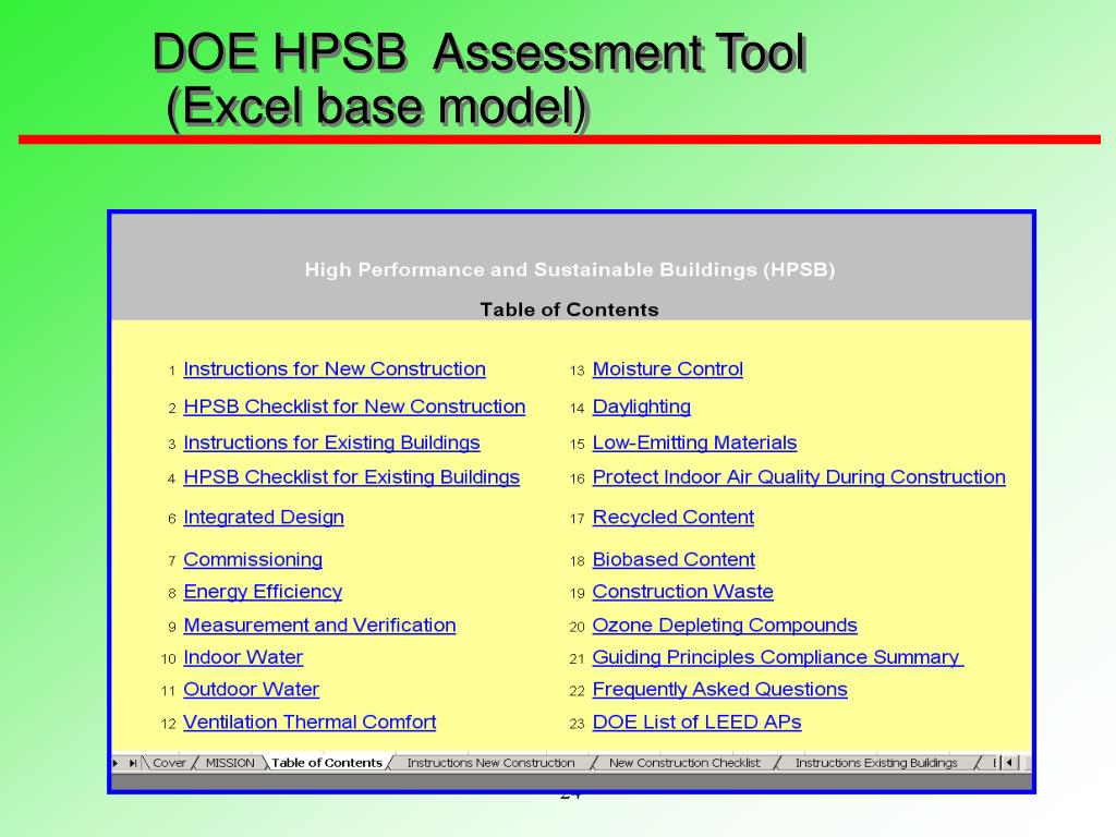 PPT - Building Compliance with the Sustainability Goals of E.O. 13423 ...